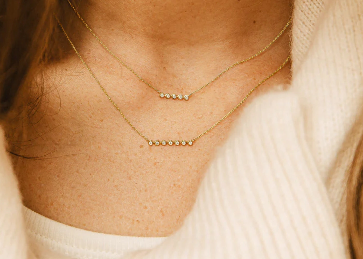 Bar Necklaces in 14k Gold for Everyday Elegance | Dana Rebecca Designs