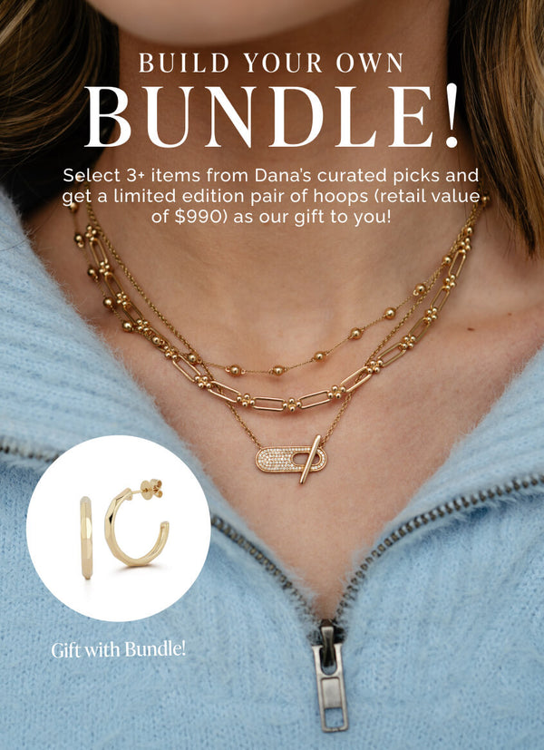 14K Gold Diamond Stacking Rings | Dana Rebecca Designs