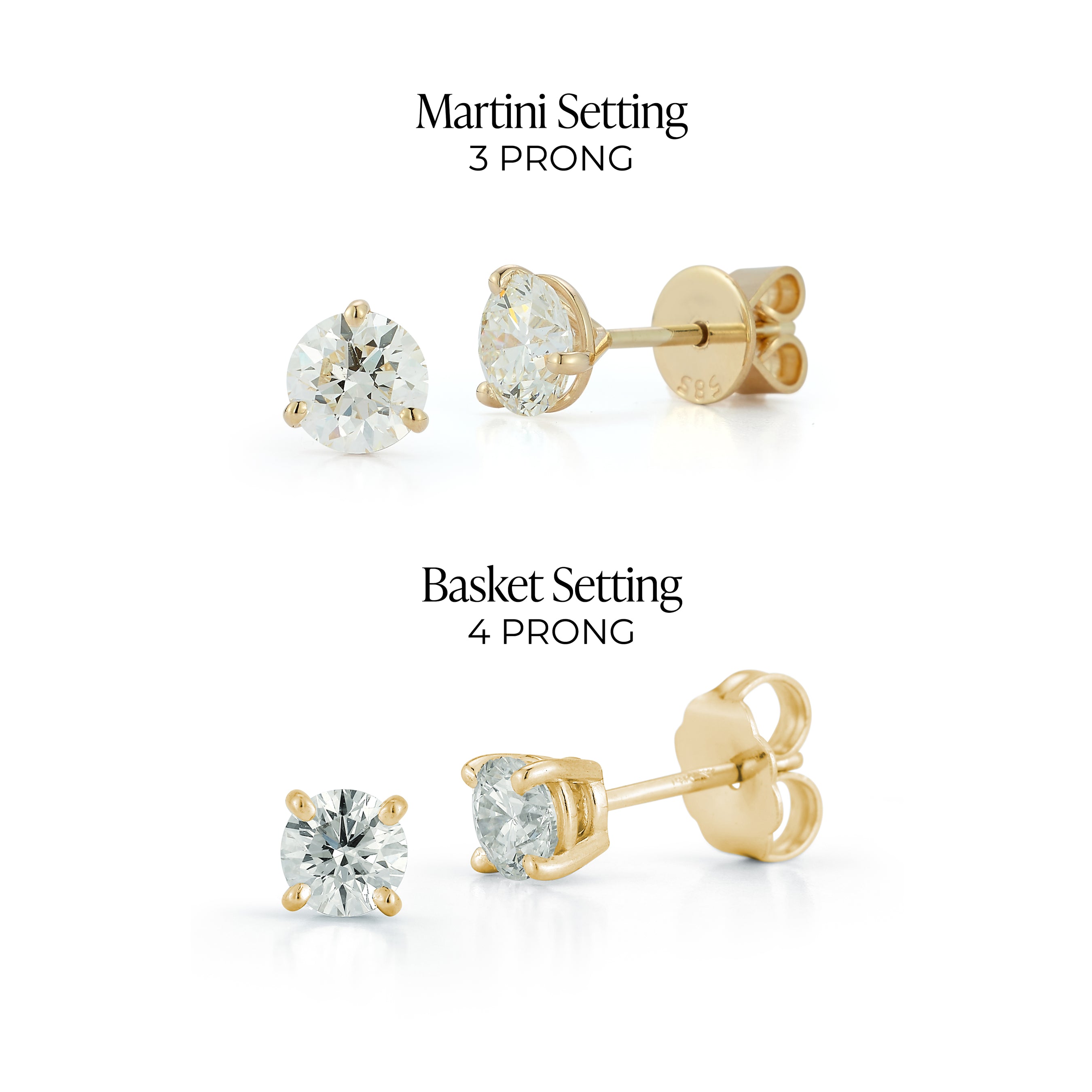Diamond Stud Earrings: DRD Diamond Solitaire Studs 1.80 Ct. Total ...