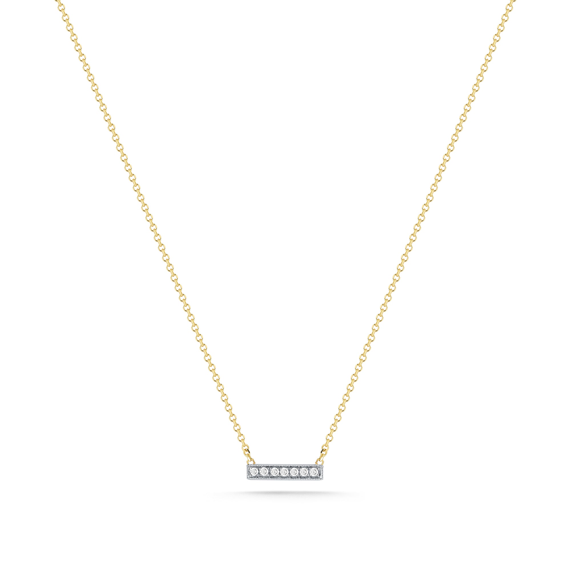 Diamond Bar Necklaces: Sylvie Rose Diamond Gold Bar Necklace - Dana ...