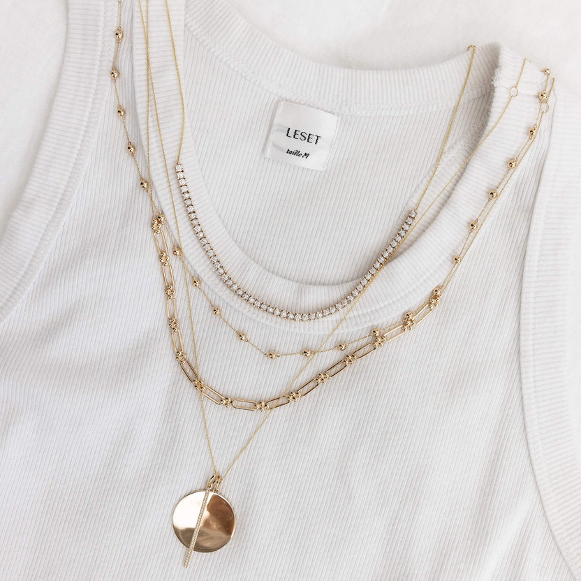 Diamond Station Necklaces: Poppy Rae Eternity Pebble Station Necklace ...