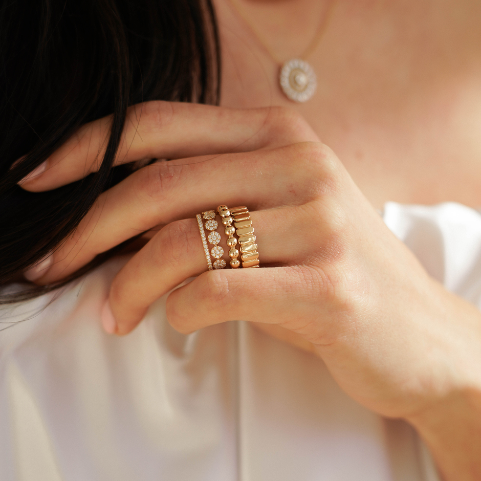 Stackable Rings: Poppy Rae Large Pebble Ring | Dana Rebecca Designs