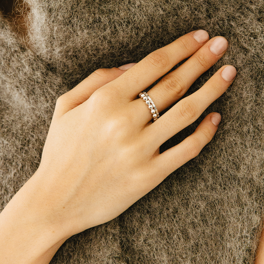 Stackable Rings: Poppy Rae Large Pebble Ring | Dana Rebecca Designs
