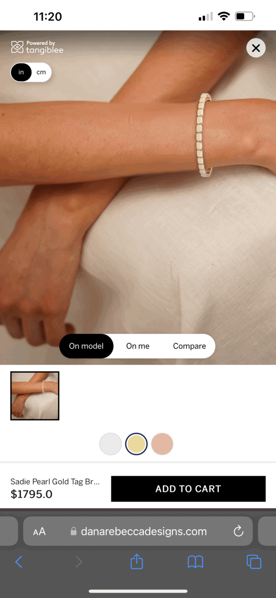 Tangiblee Virtual Try On | Dana Rebecca Designs